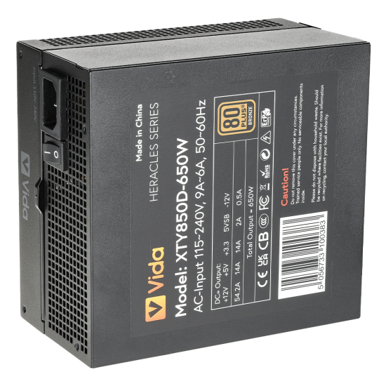Vida Heracles White 650W PSU